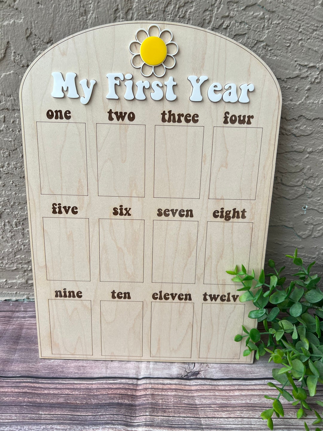 One Year Of Milestone Board First Birthday Decor First - Etsy
