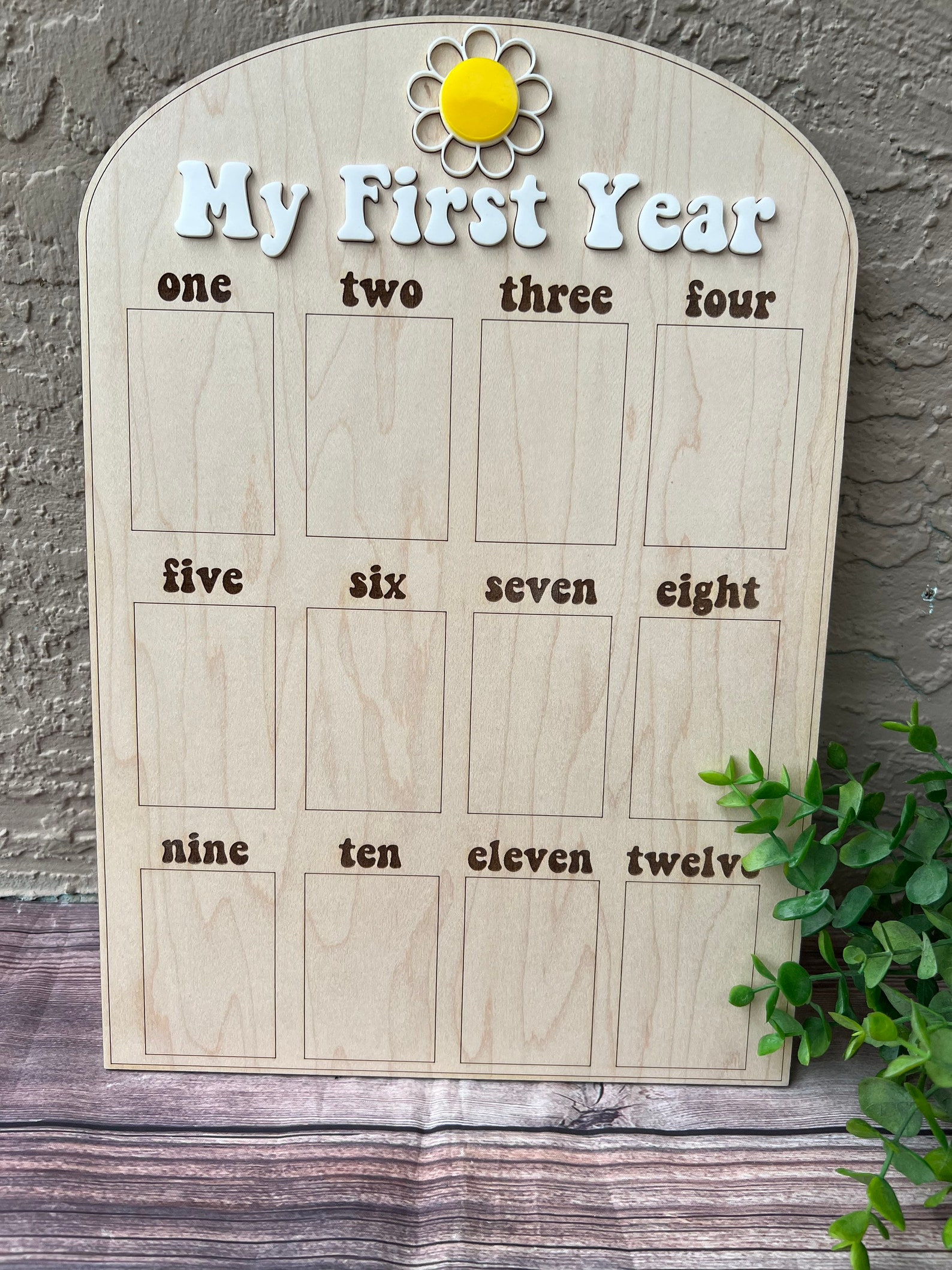 One Year Of Milestone Board First Birthday Decor First - Etsy