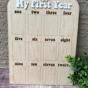 One Year Of Milestone Board First Birthday Decor First - Etsy
