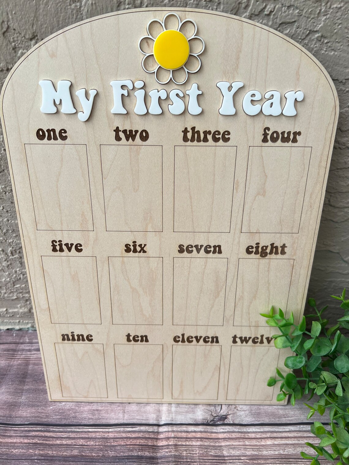 One Year Of Milestone Board First Birthday Decor First - Etsy