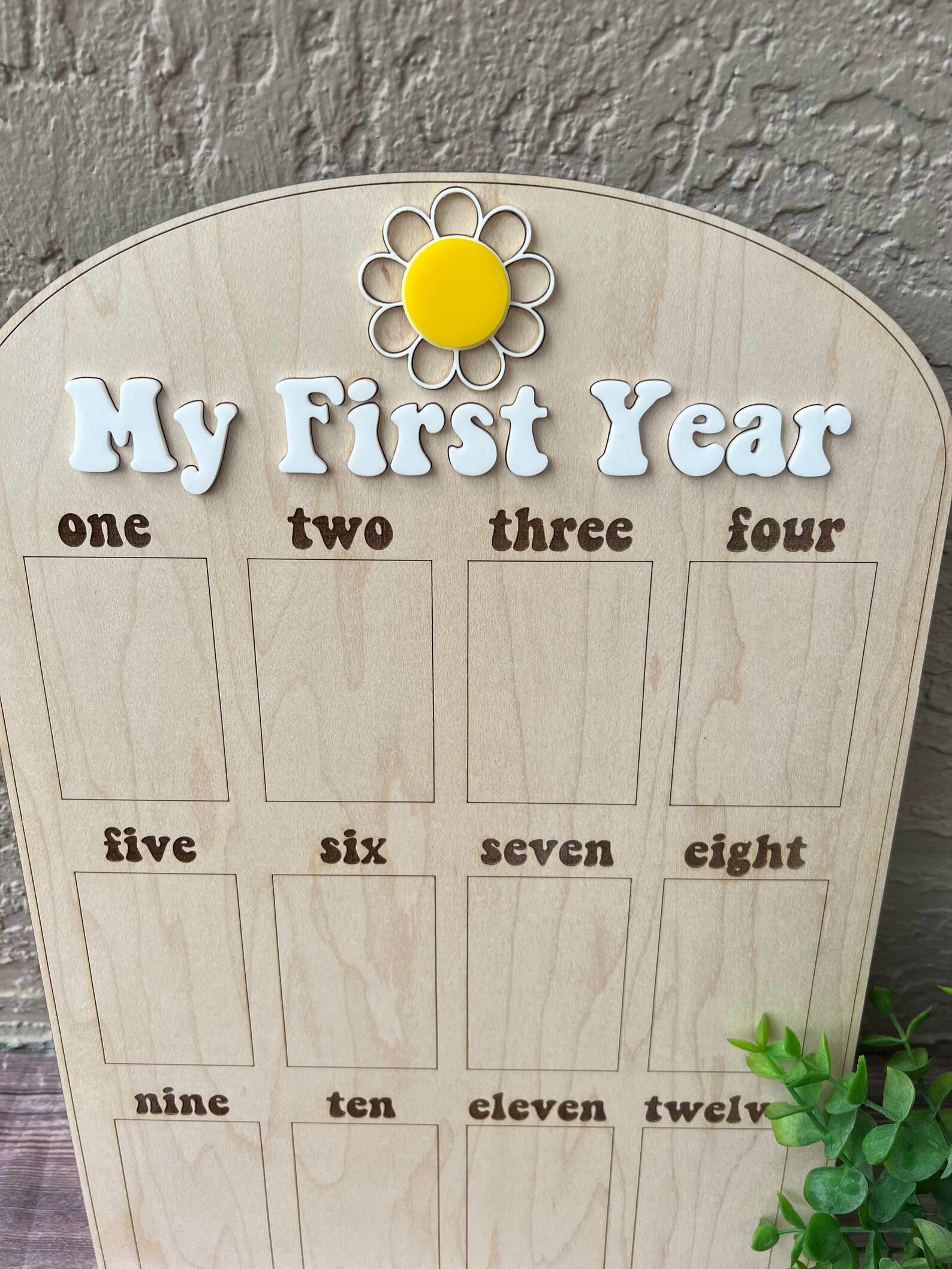 One Year Of Milestone Board First Birthday Decor First - Etsy