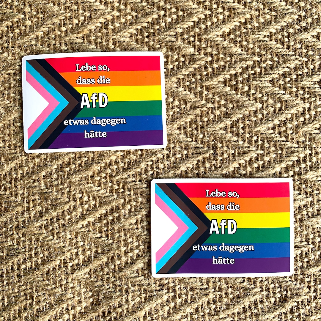 FCK AFD Pride Vinyl Sticker Waterproof - Etsy