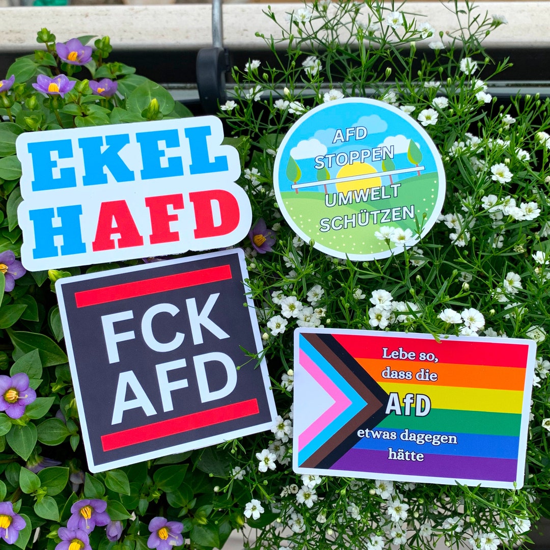 FCK AFD Vinyl Sticker Wasserfest Set // 4 Stück - Etsy.de
