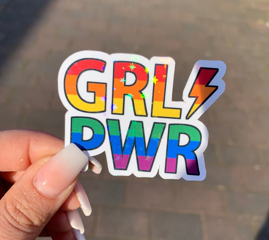 Female Empowerment Sticker // Vinyl Sticker Saying Girl Power - Etsy