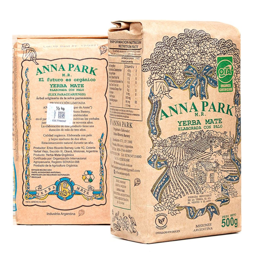 ANNA PARK Organic Yerba Mate 500 G - Etsy