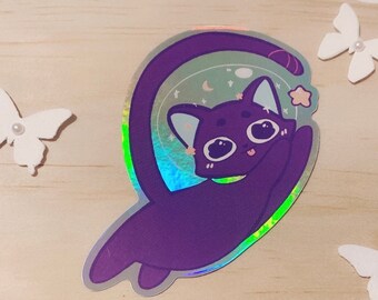 Space Stickers Cat - Etsy