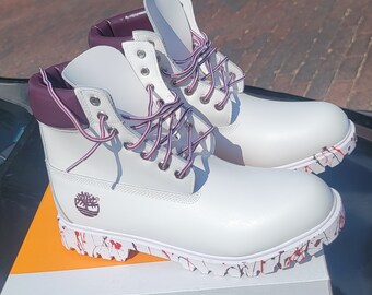 Custom Handmade Timberland Boots Waterproof and Stylish Men's Footwear ...