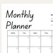 Neutral Daily, Weekly and Monthly Planner Pages - 11 X 8.5 Inches PDF ...