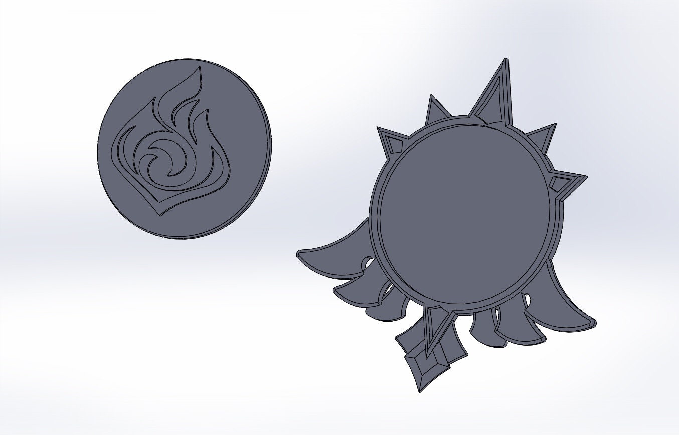 Genshin Impact Mondstadt Vision Pendant STL File 3D Print DIY - Etsy