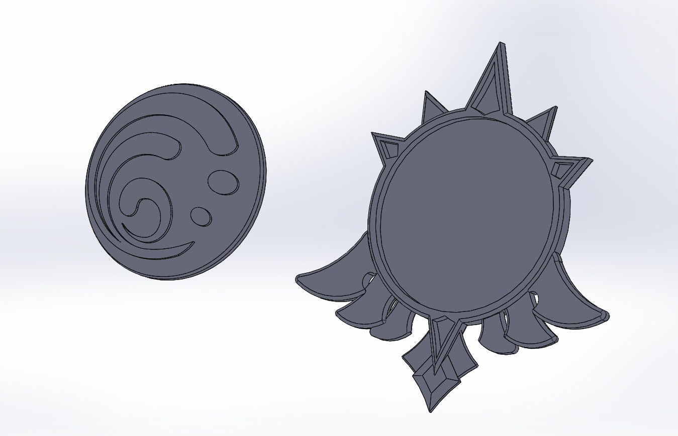 Genshin Impact Mondstadt Vision Pendant STL File 3D Print DIY - Etsy