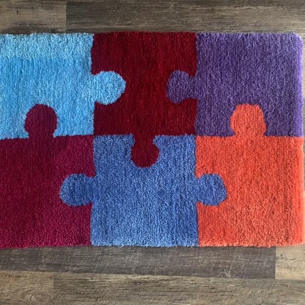Puzzle Rug - Etsy
