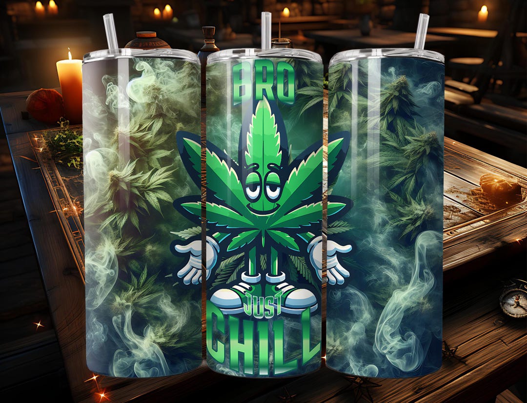 Funny Pot Leaf Character Tumbler Sublimation Design – Instant Digital Download - Etsy