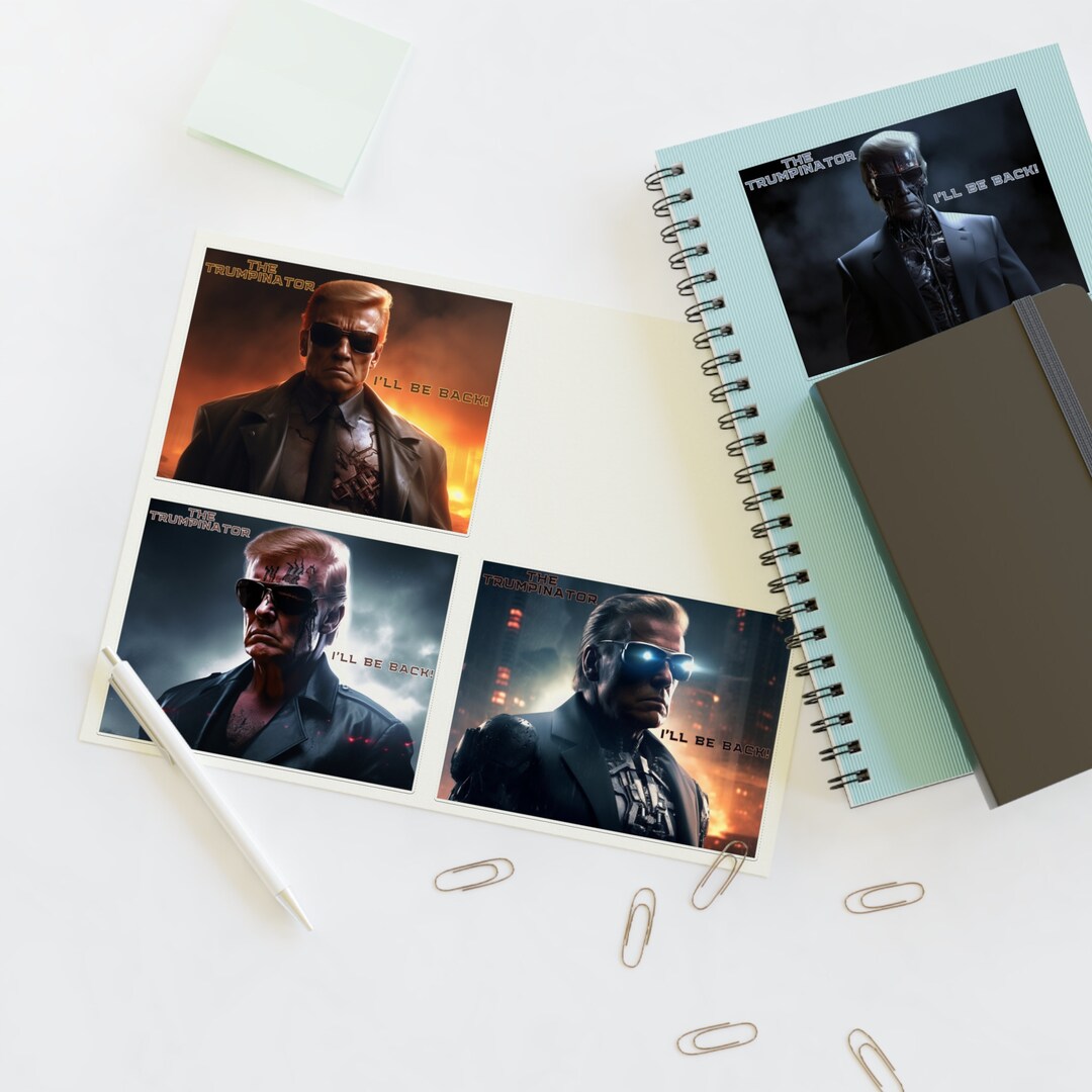 The Trumpinator I'll Be Back Design Sticker Sheets - Etsy