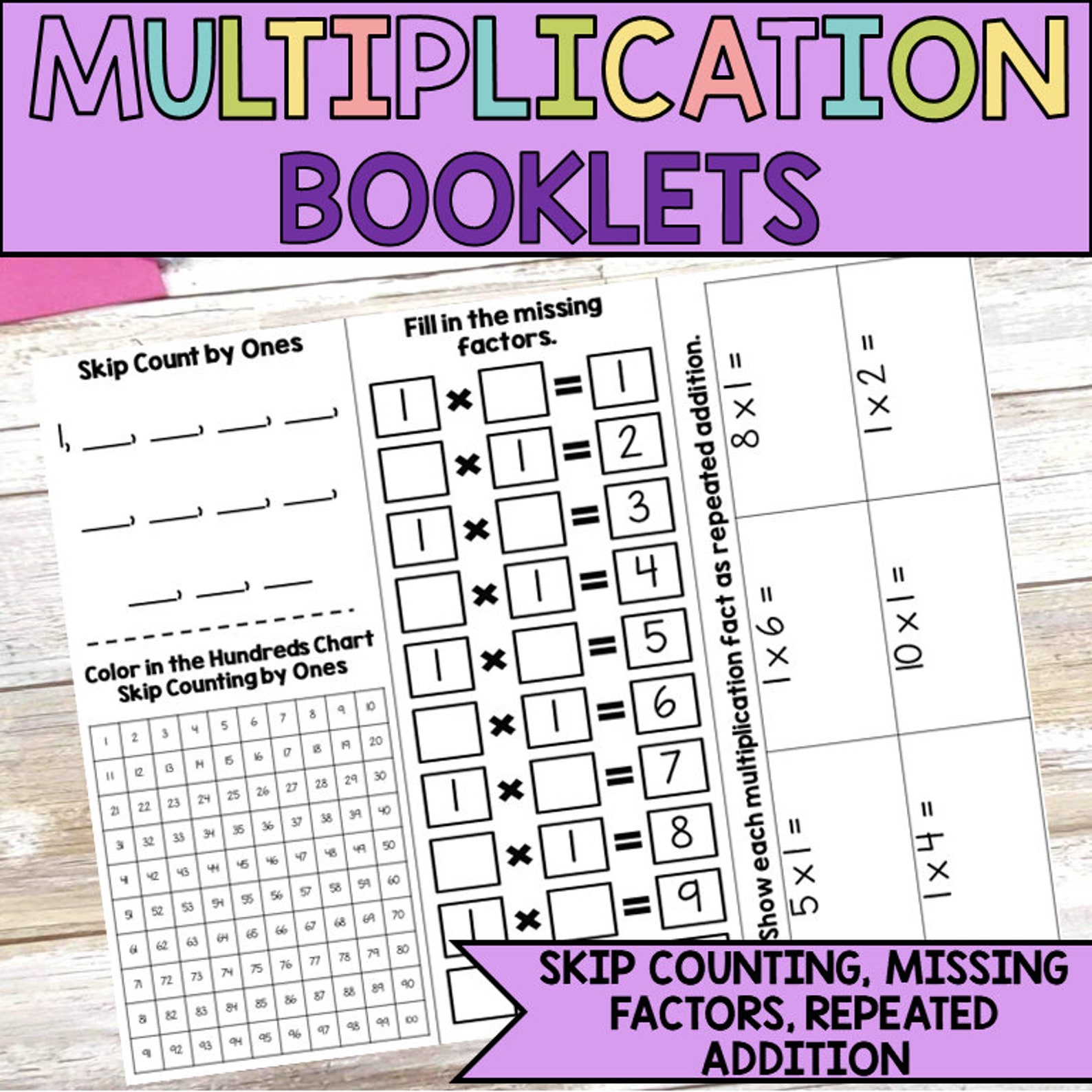 Multiplication Fact Practice Worksheets - Etsy
