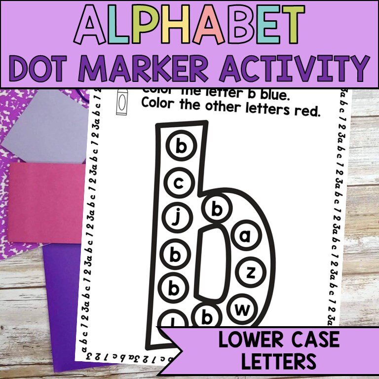 Alphabet Dot Marker Alphabet Bingo Dauber Sheet - Etsy