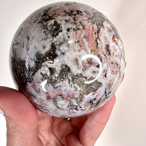 Rare Ocean Jasper X Moss Agate Sphere - Etsy