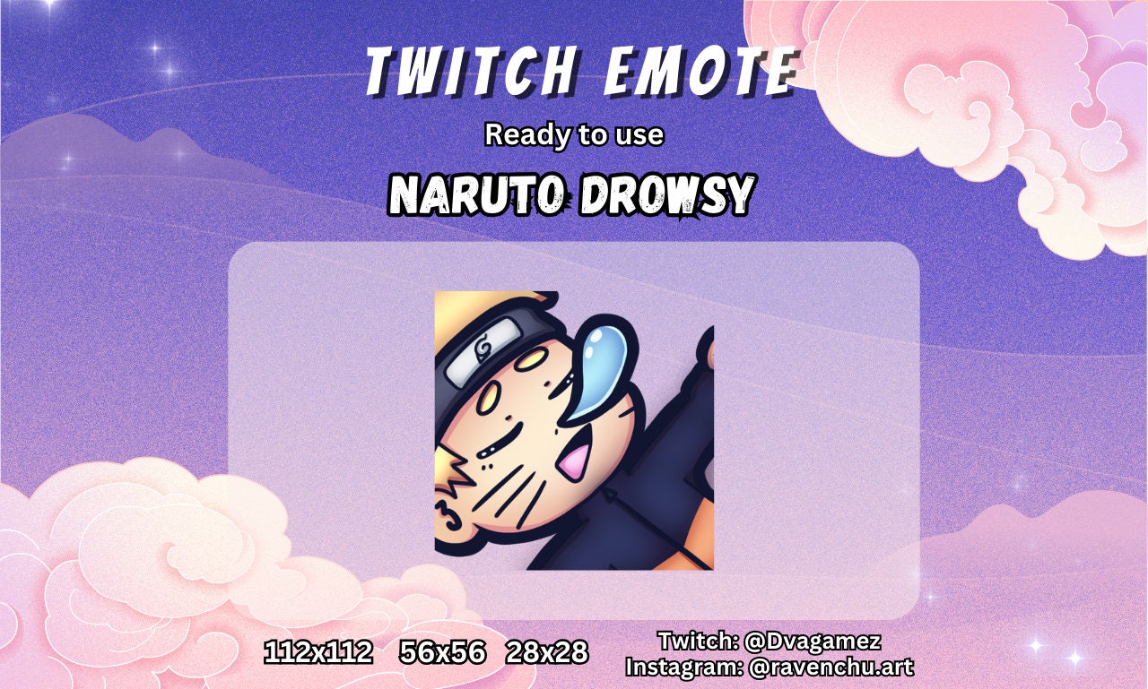 Naruto Drowsy Emote - Etsy