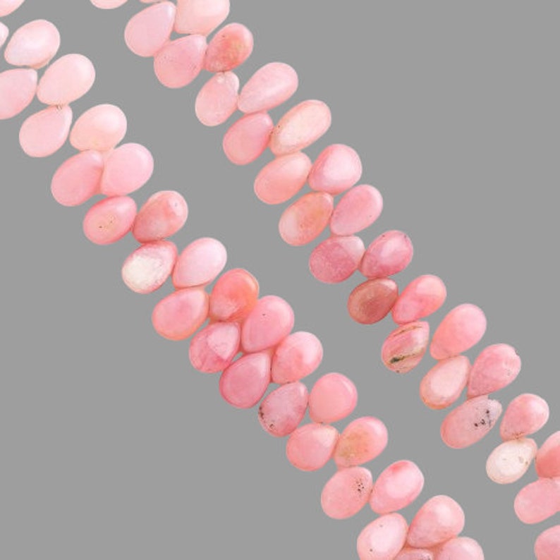 Peruvian Pink Opal Smooth Pear Shape Beads,briolette Gemstone Beads ...