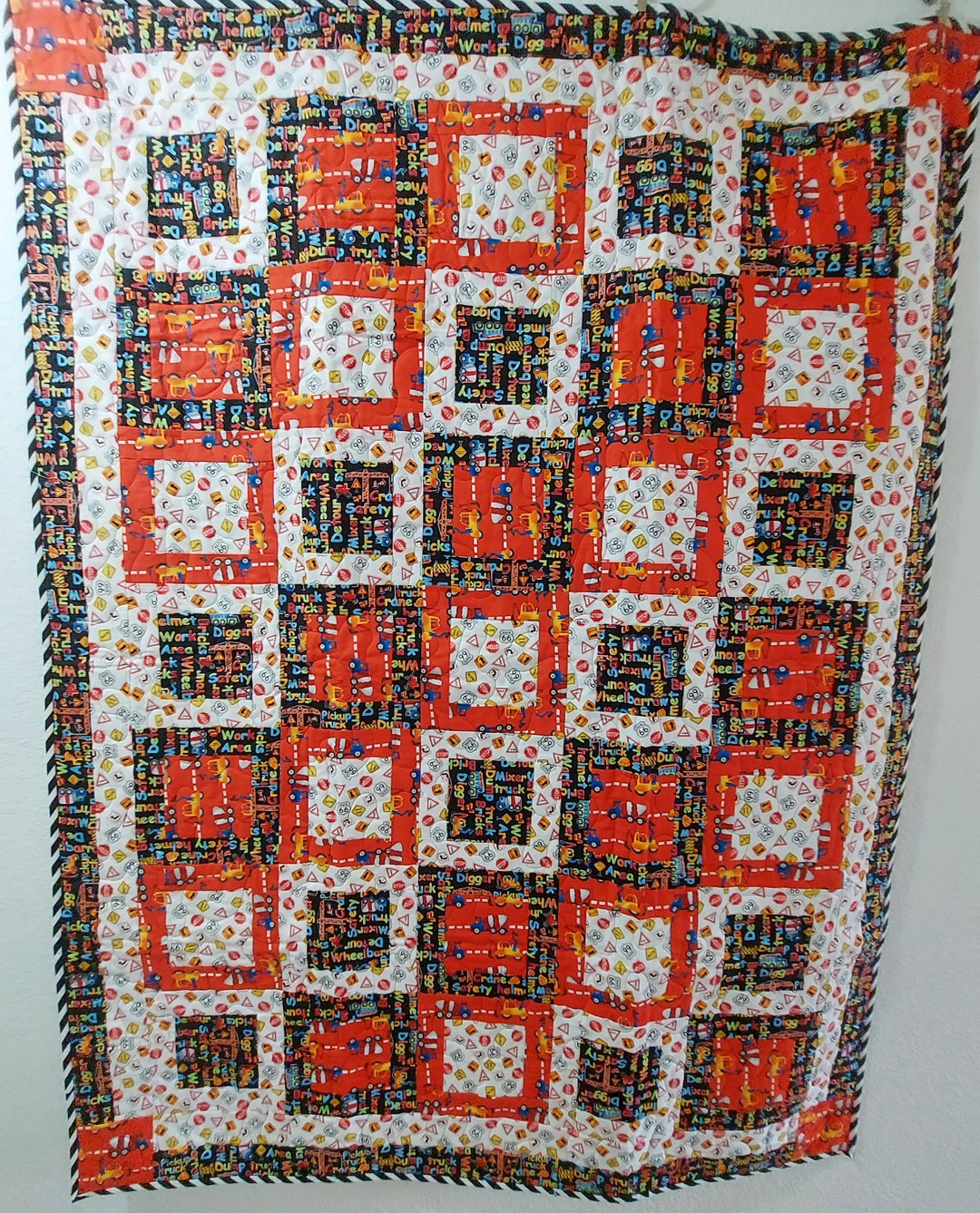 Construction Zone Quilt - Etsy