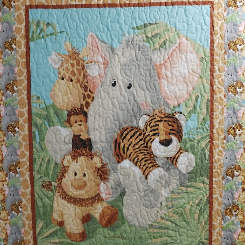Jungle Animals Quilt - Etsy