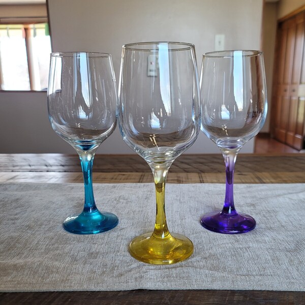 Colored Stemware - Etsy