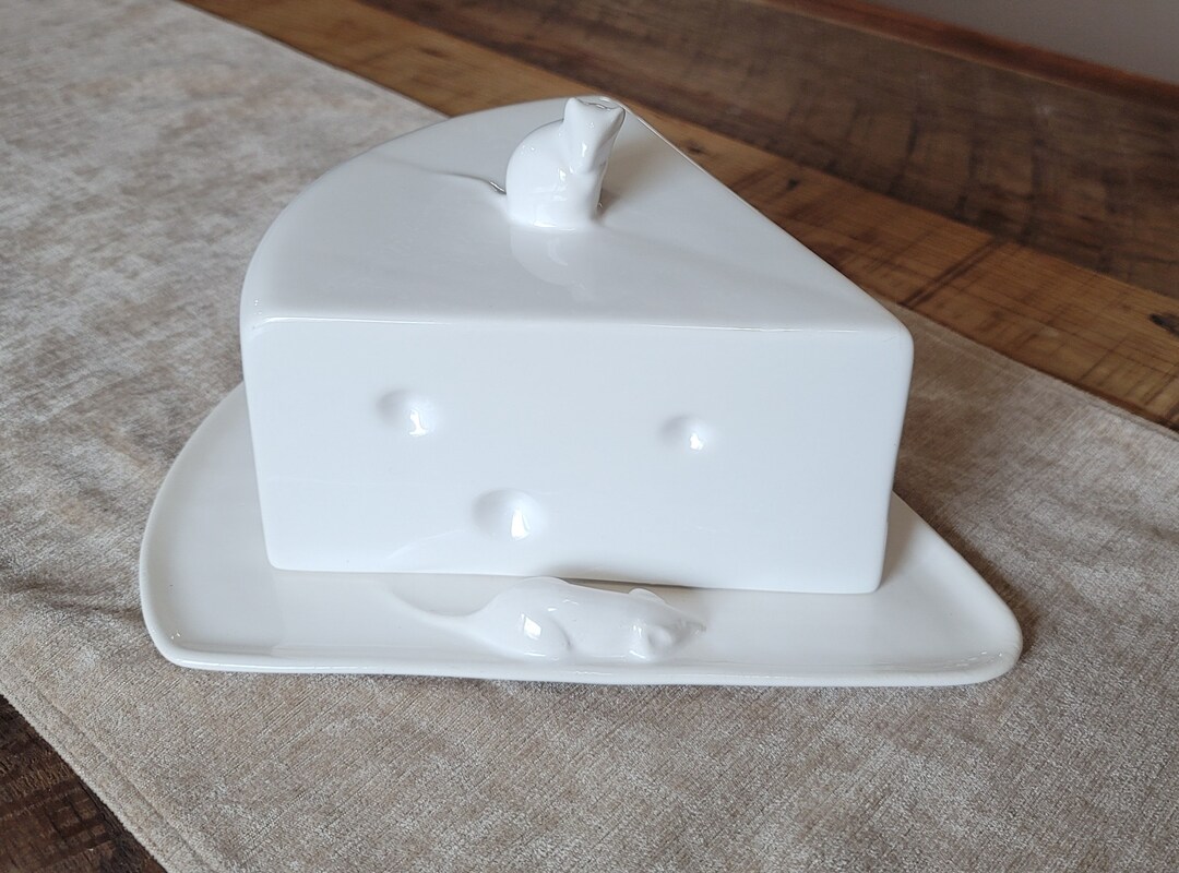 Vintage Mouse and Cheese Keeper, Cheese Server, Vtg 1980s 1990s Cheese ...