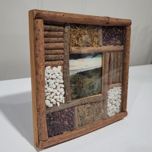 Vintage Rustic Shadowbox Picture Frame, 1970s Home Decor, Mcm Gallery ...