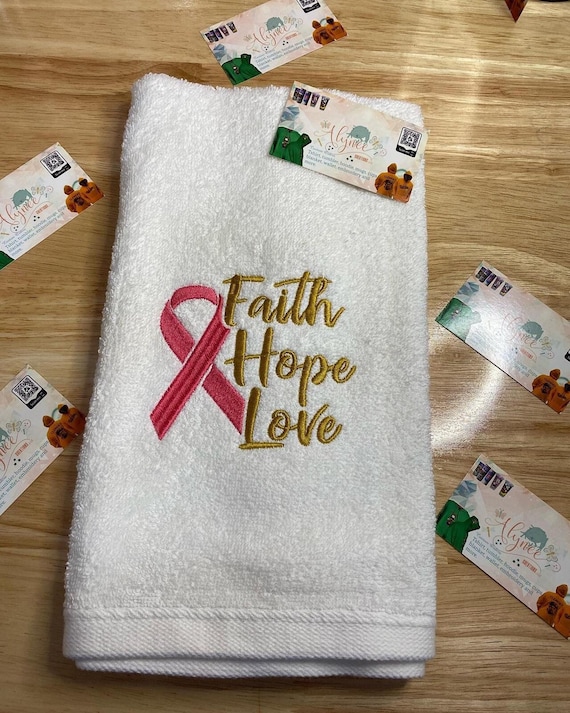 Cancer Embroidery Hand Towels - Etsy