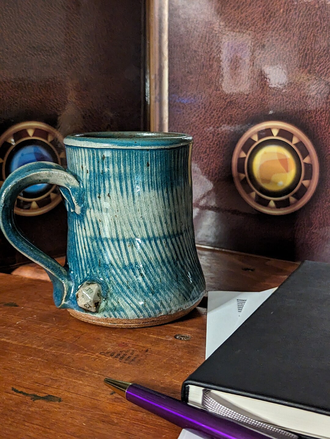 Teal Critical Hit Mug | Ceramic Tankard for Tabletop Gaming - Etsy