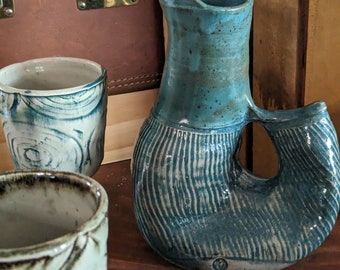 Gurgling Pitcher Handmade Gluggle Jug - Etsy