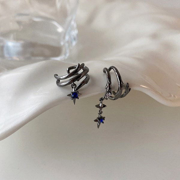 Blue Ear Cuff - Etsy