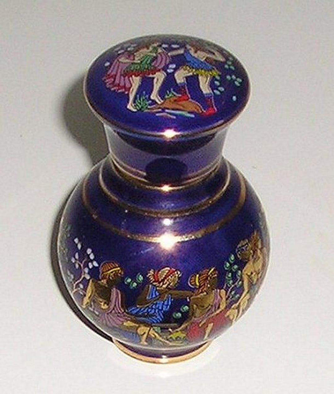 Attiki Pallini Venus - Rare Vintage Greek Cobalt Blue Perfume Atomizer ...