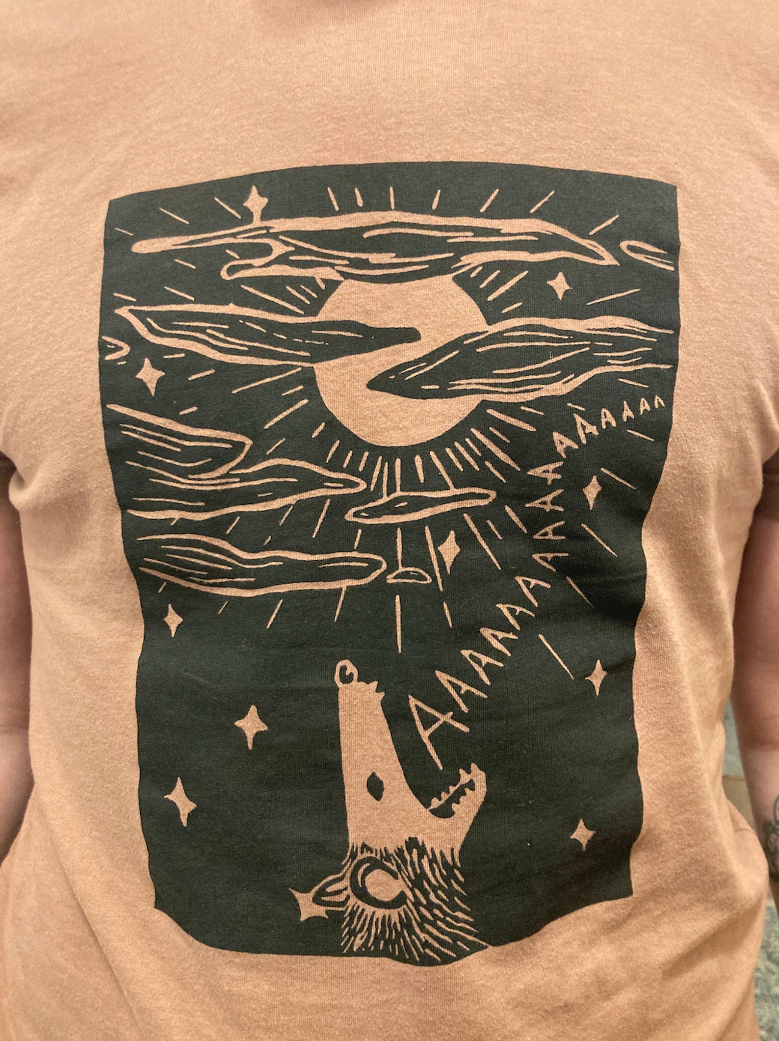 Screaming Possum T-shirt - 100% Cotton, Screenprinted in Our Shop ...