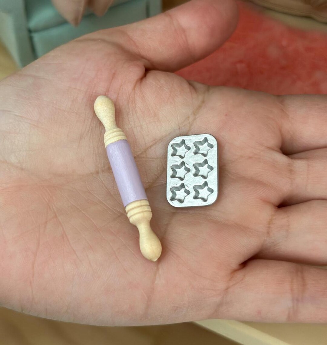 Miniature Baking Set: Dollhouse Accessories and Decorations - Etsy