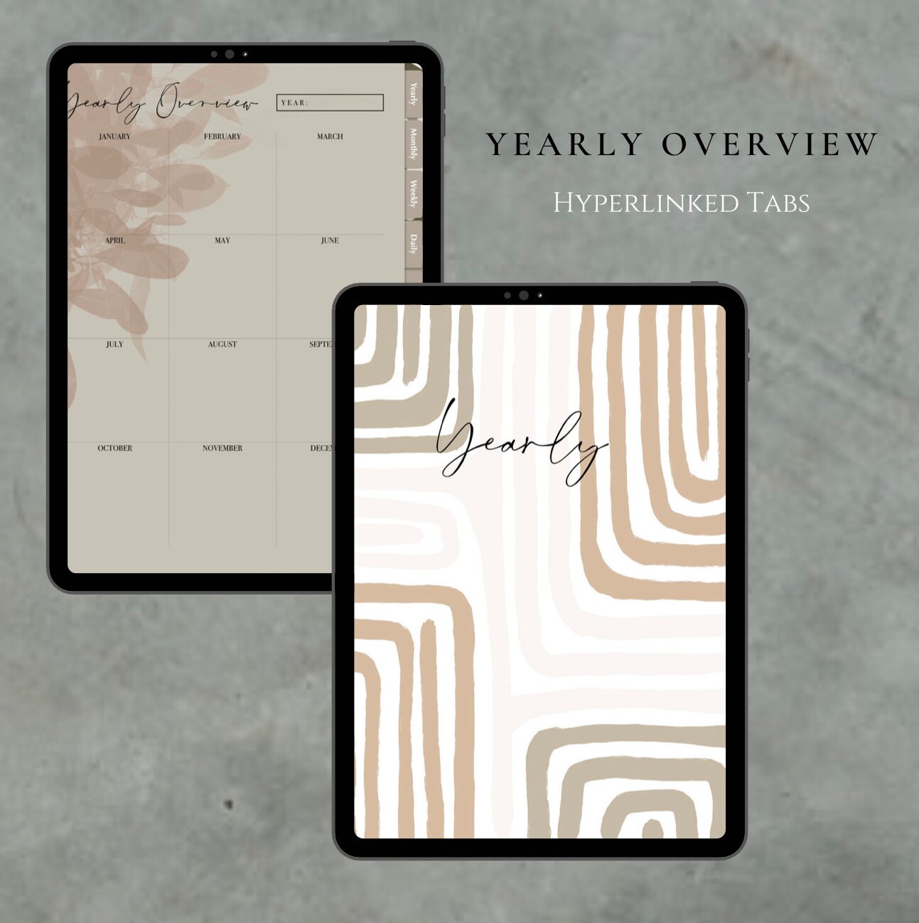 Boho Digital Planner | Undated Planner Neutral | Goodnotes | Notability ...