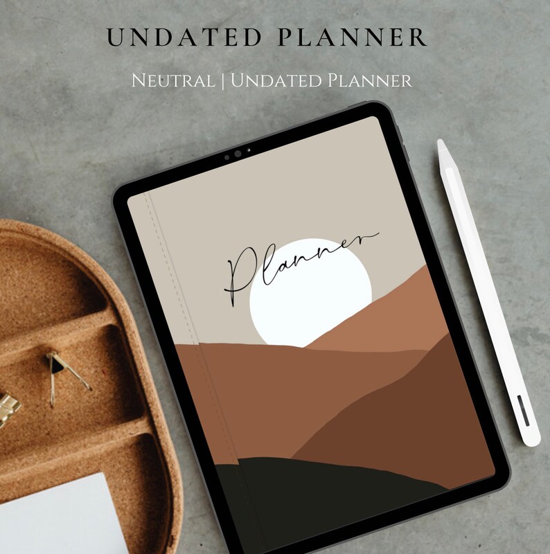 Boho Digital Planner | Undated Planner Neutral | Goodnotes | Notability ...