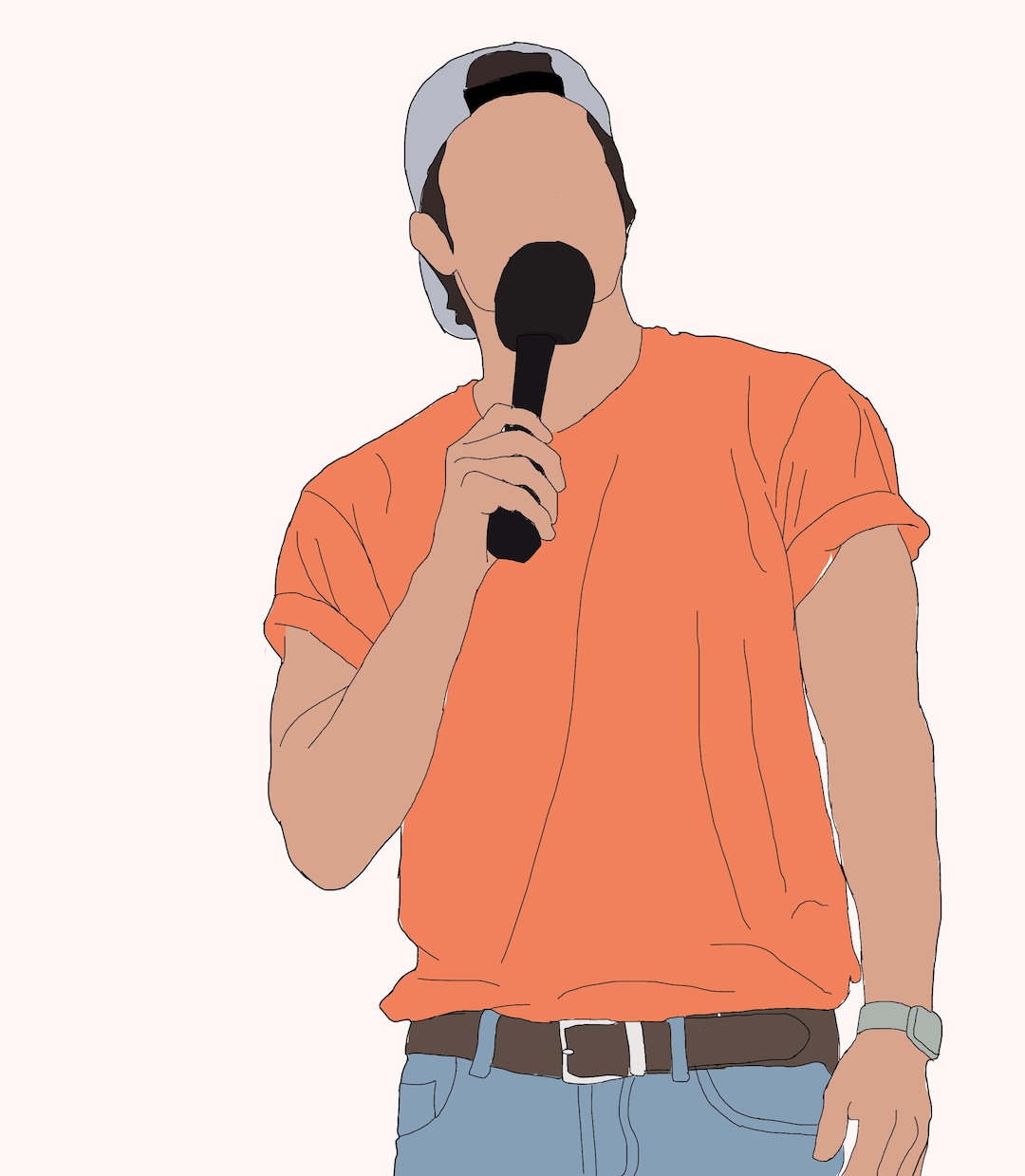 Matt Rife Downloadable Clipart Faceless Drawing - Etsy