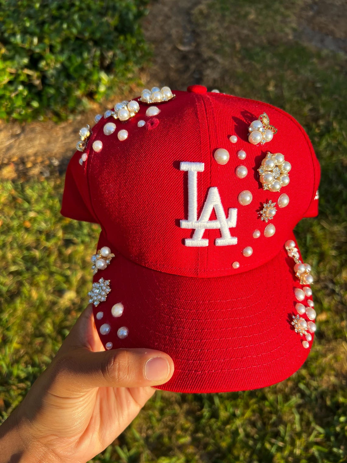 Pearl Embellishment Custom Hat - Etsy