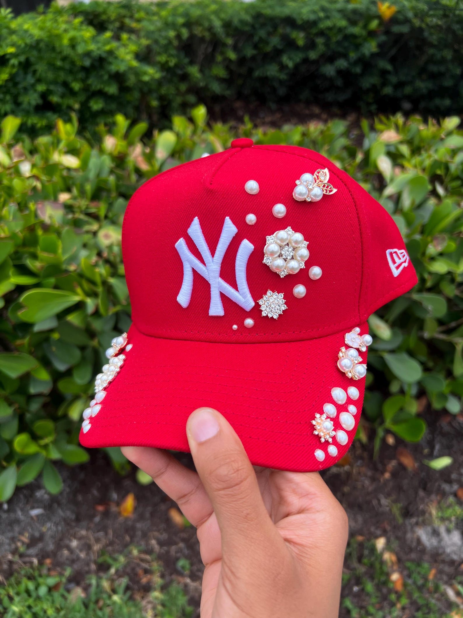 Pearl Embellishment Custom Hat - Etsy