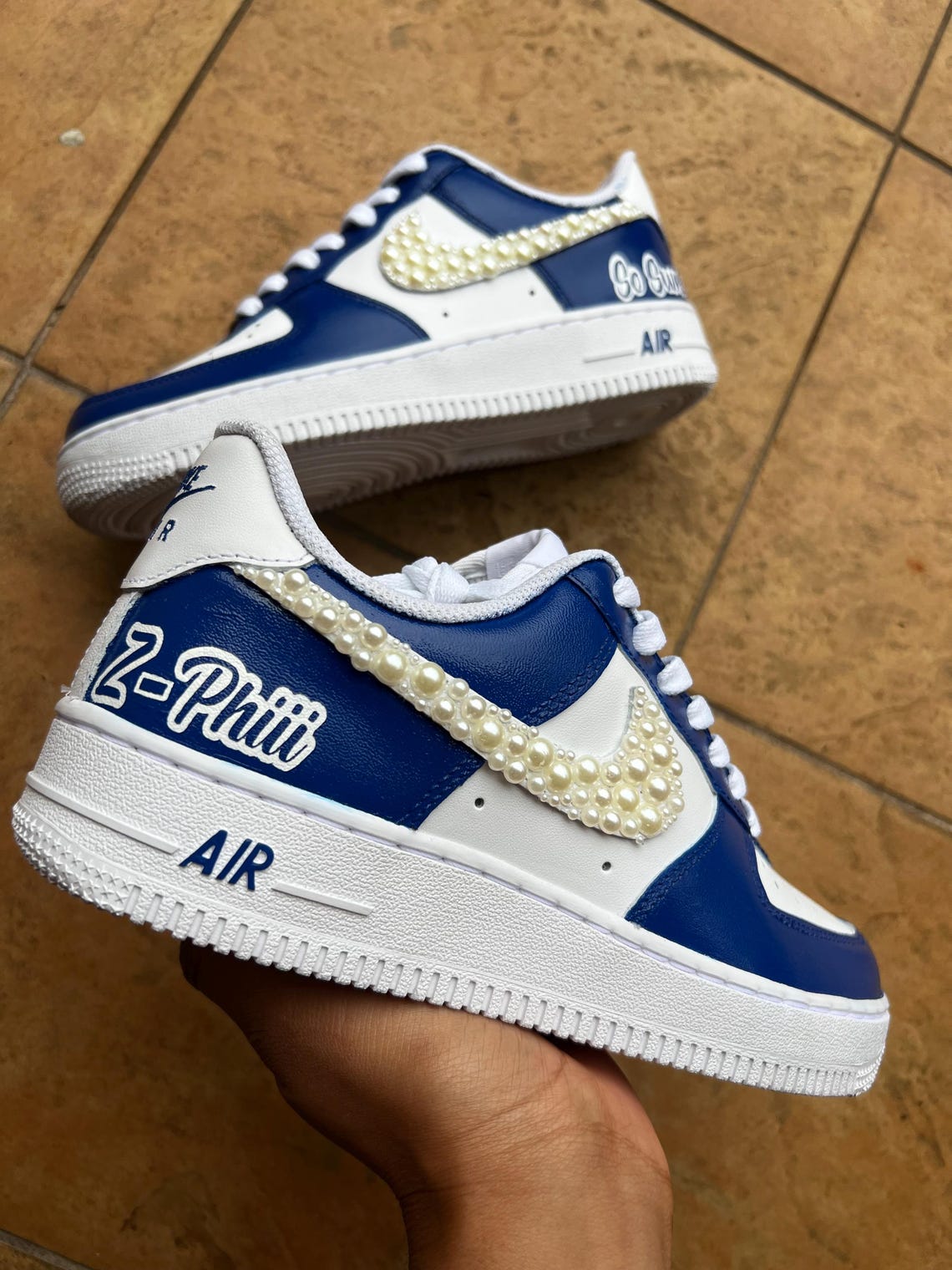 So Sweet- Zeta Phi Beta Sorority Inspired Air Force 1s - Etsy
