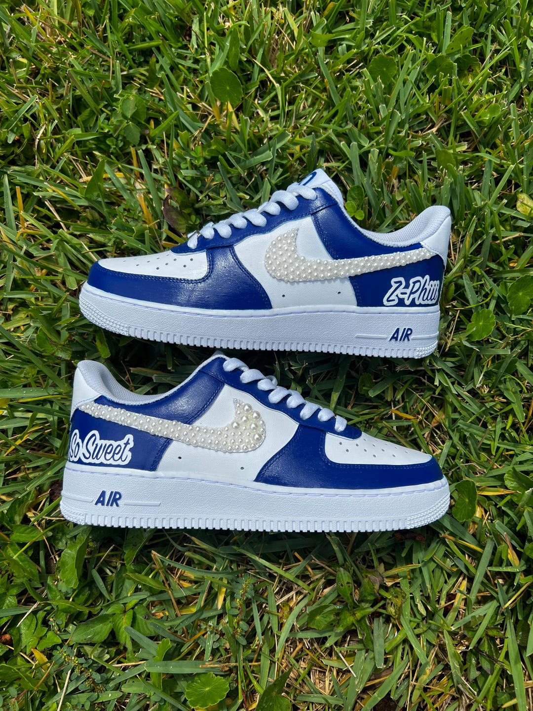 So Sweet- Zeta Phi Beta Sorority Inspired Air Force 1s | Hand-painted ...