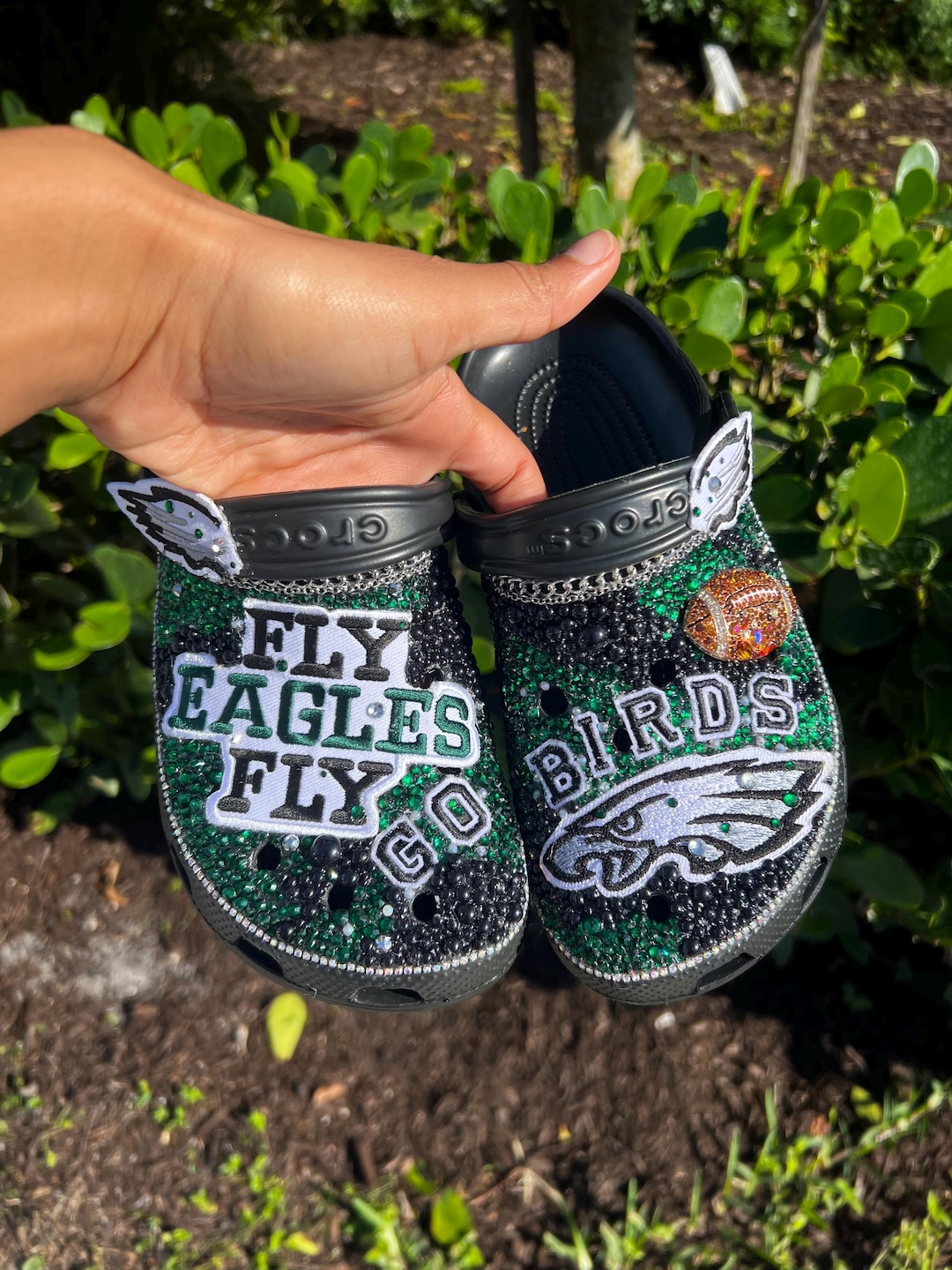 Custom Bling Crocs - Any Team, Theme, or Charcter| Hand-customized ...
