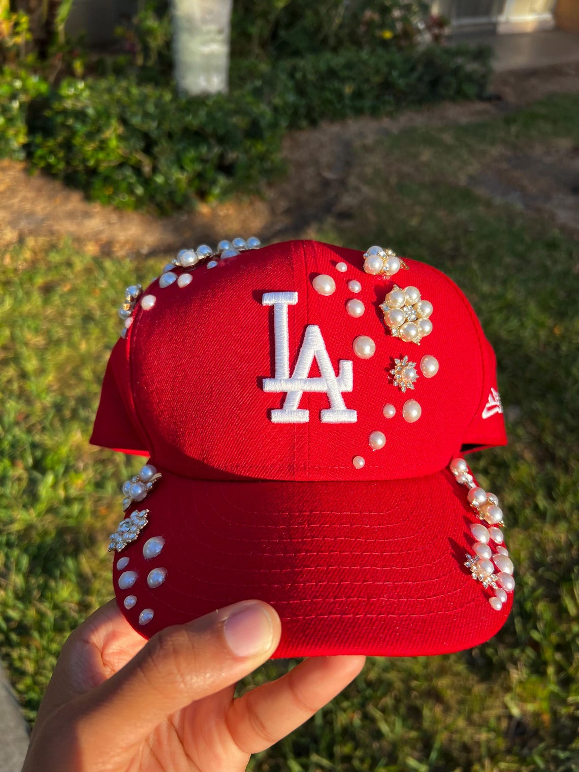 Pearl Embellishment Custom Hat - Etsy