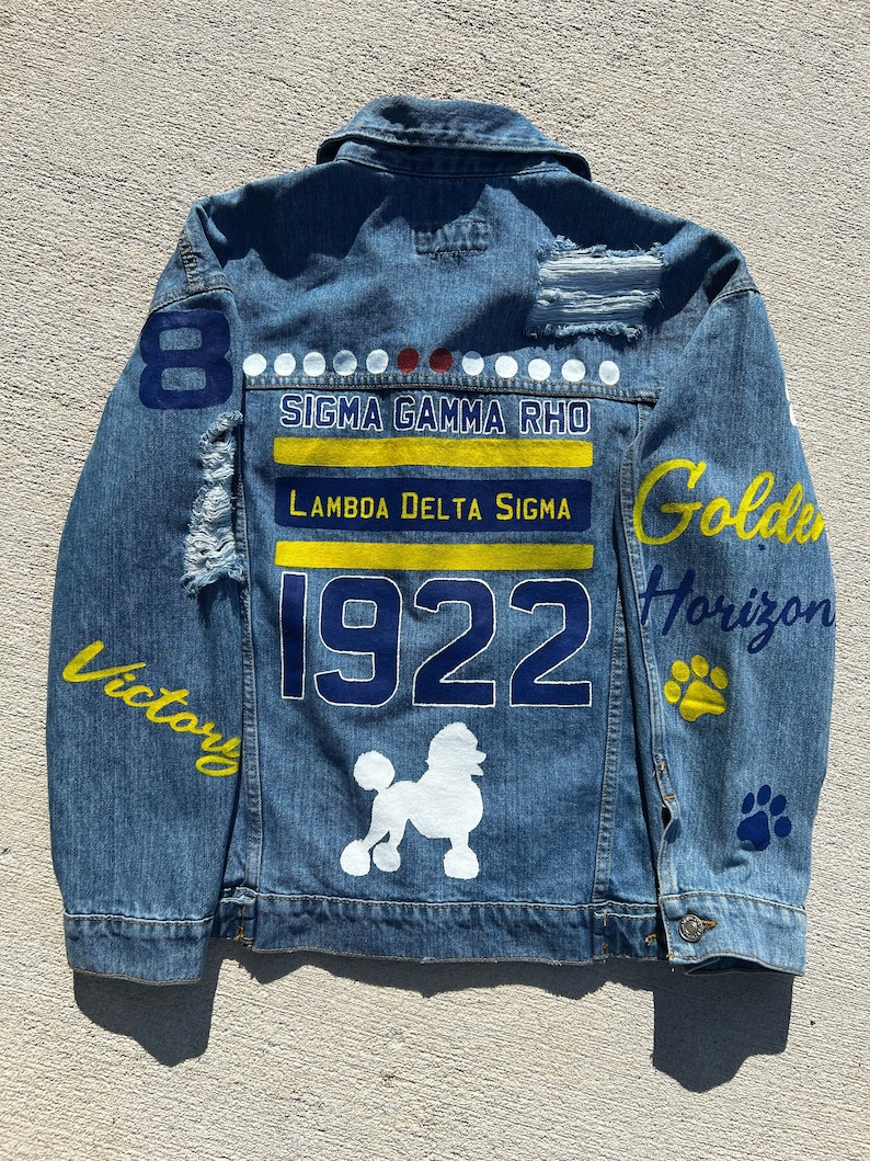 Sigma Gamma Rho Inspired Jean Jacket - Etsy
