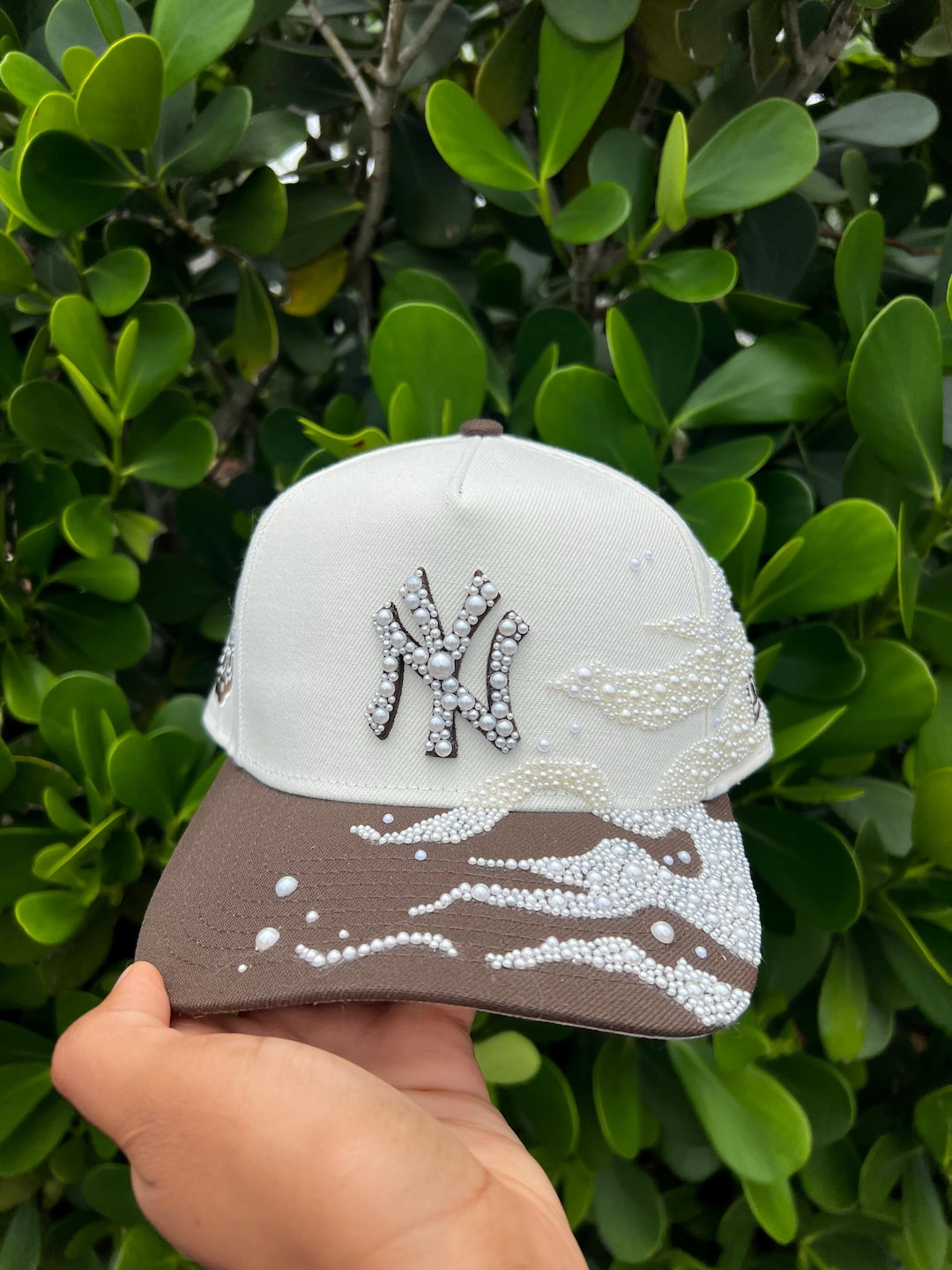 Pearl Design Hat— Hand-customized New Era Cap - Etsy