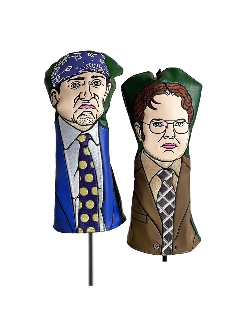 Prison Mike and Dwight Inspired Golf Head Covers Driver Cover - Etsy