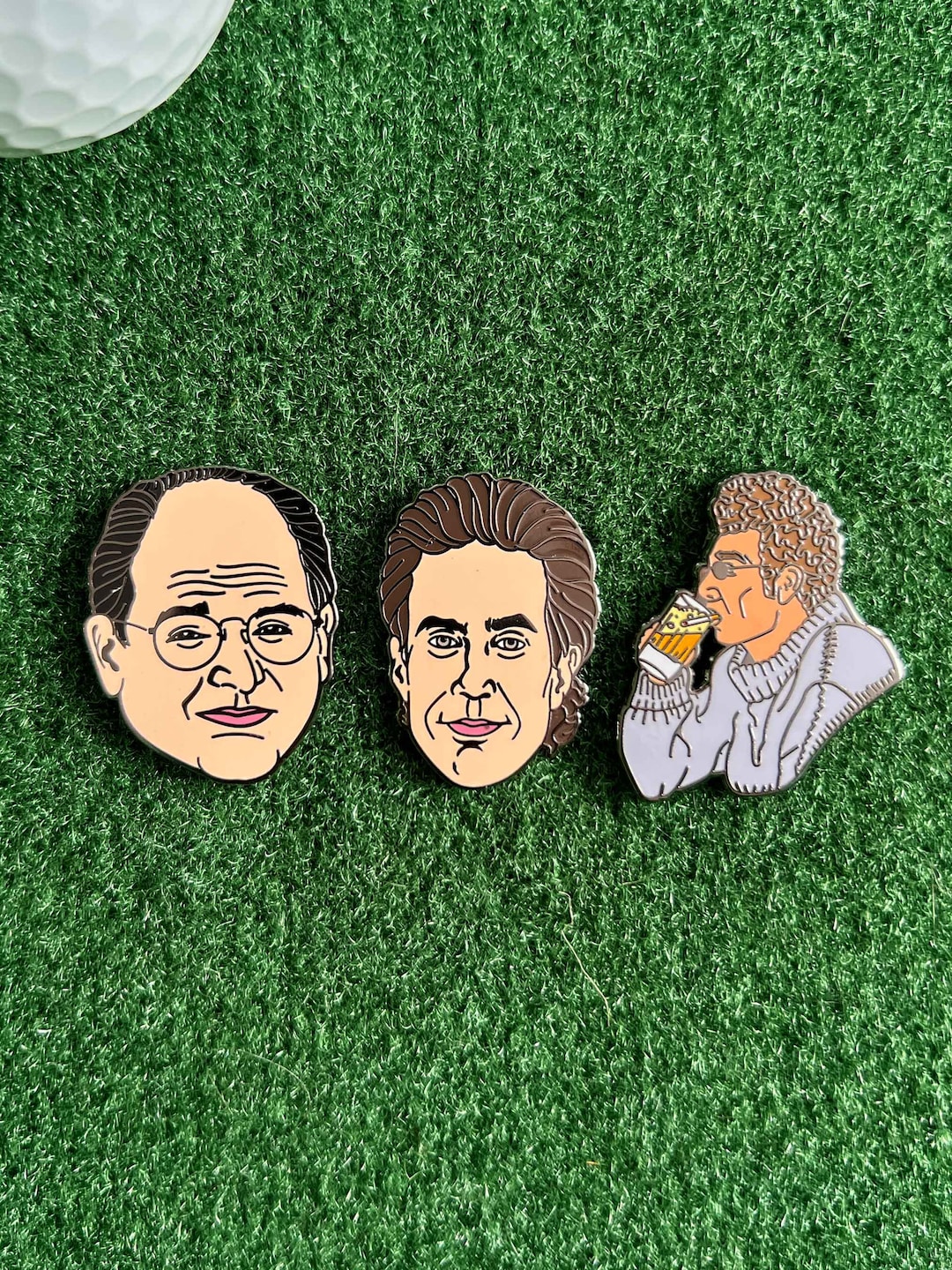Seinfeld Inspired Golf Ball Marker, Jerry George Kramer Golf Gift ...