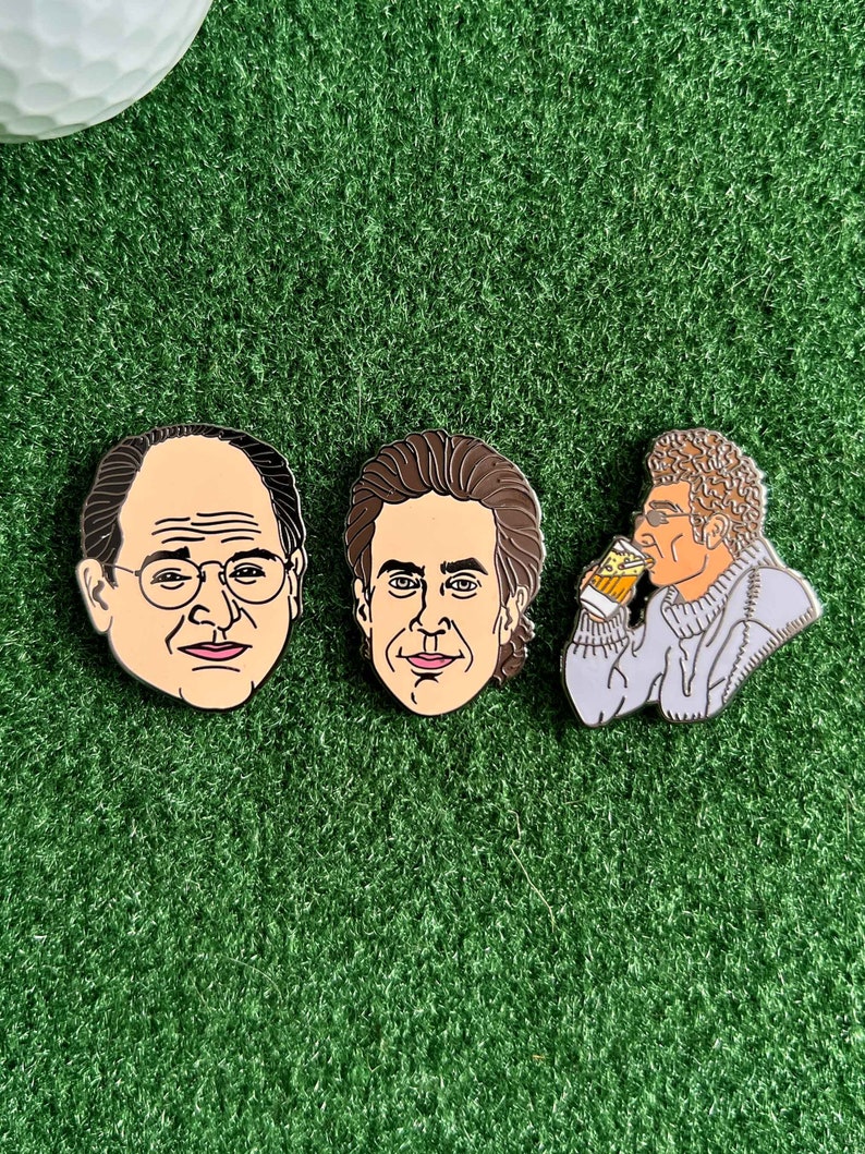 Seinfeld Inspired Golf Ball Marker Jerry George Kramer Golf - Etsy