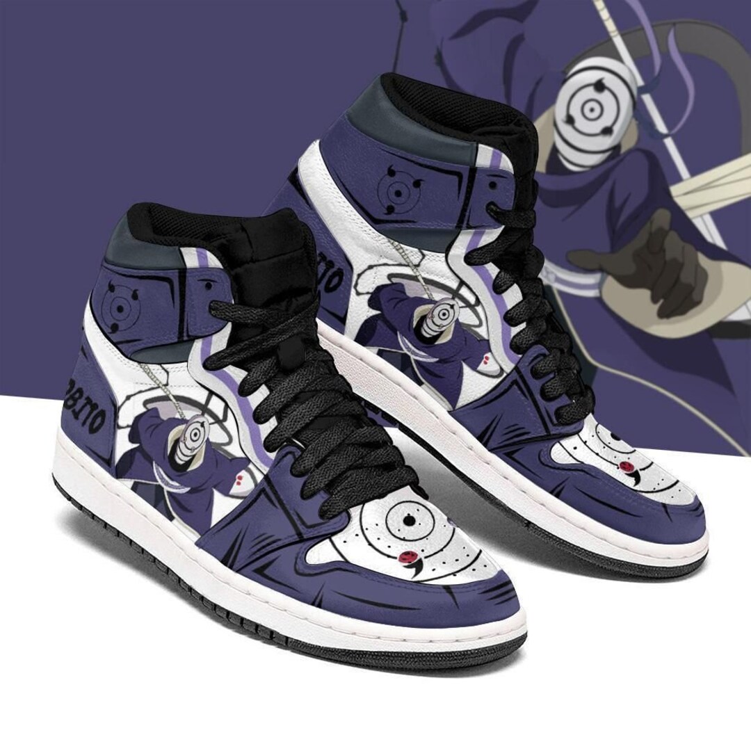 NARUT0 Obito Shoes Symbol Costume Boots NARUT0 Anime Sneakers - Etsy