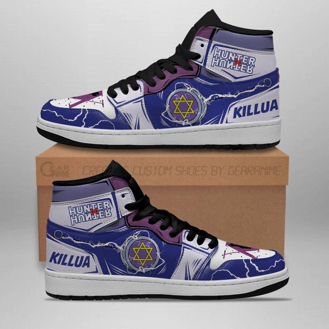 Killua Shoes Hxh Sneakers Yoyo Hxh Anime Shoes JDH1097 - Etsy